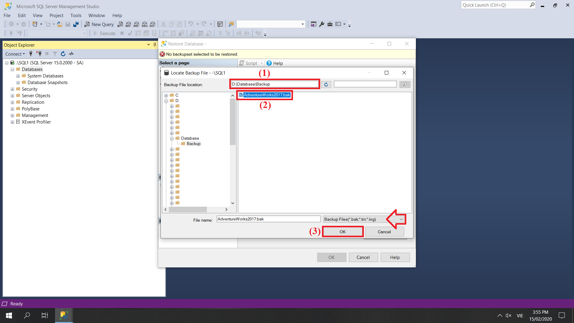Cài đặt Microsoft SQL Server và SSMS