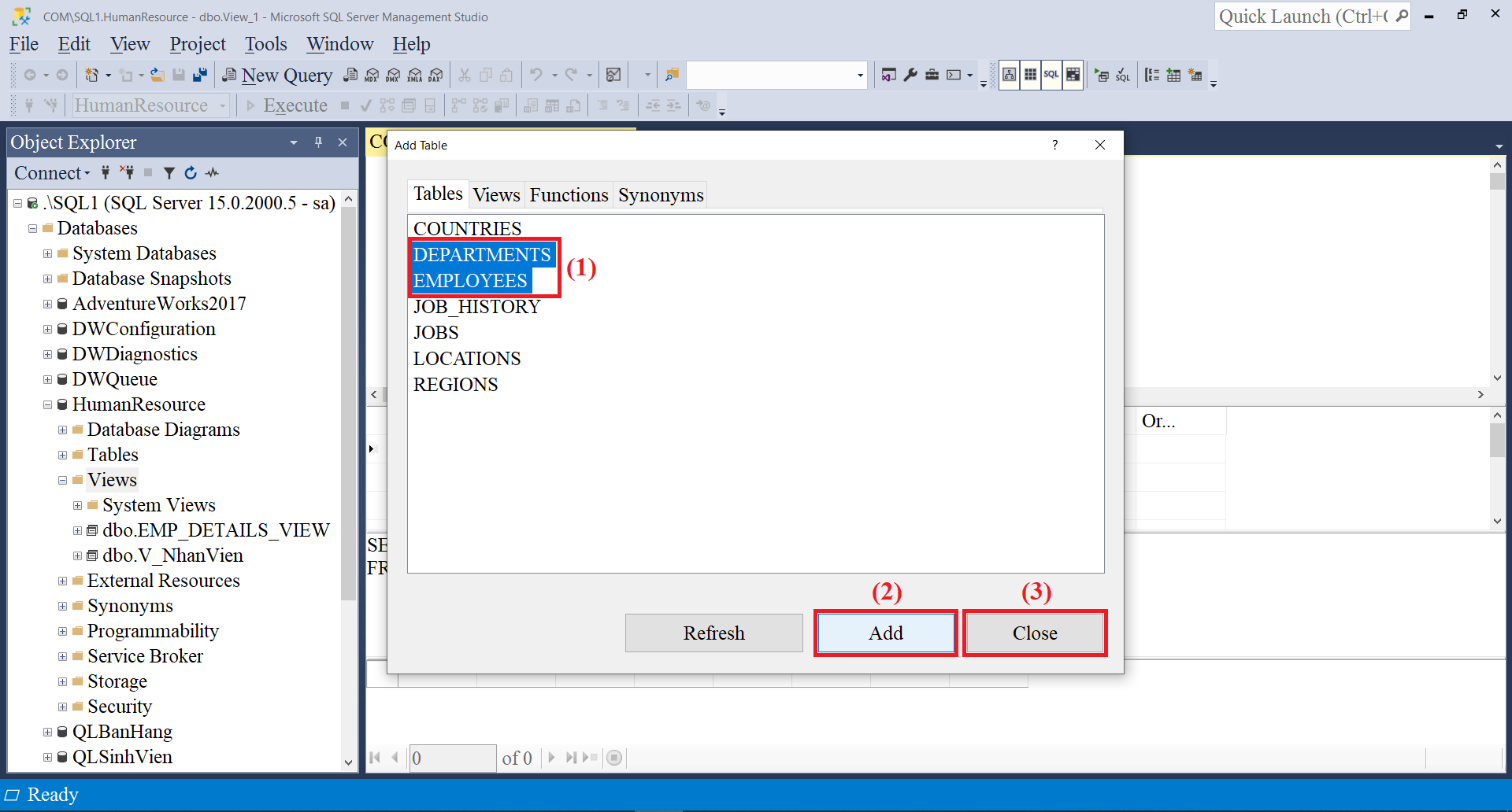 CREATE VIEW - Lệnh tạo bảng ảo
