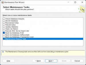 Tự động sao lưu và giữ lại các tệp dữ liệu gần nhất trong SQL Server
