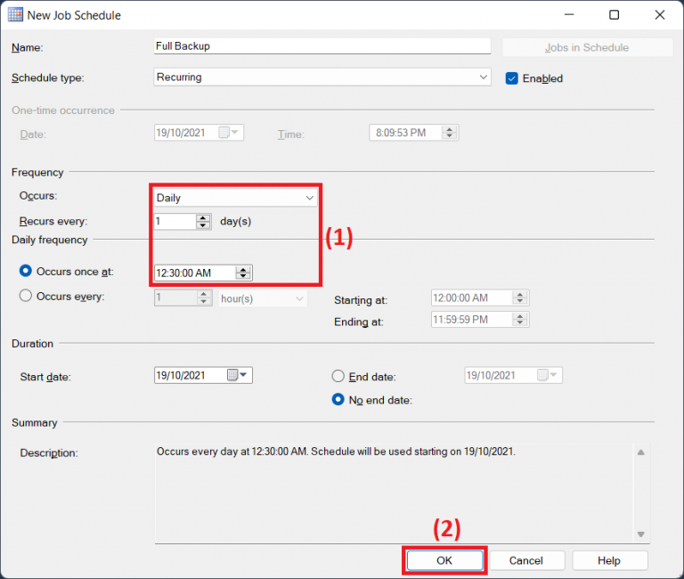Hướng dẫn tự động sao lưu trong SQL Server