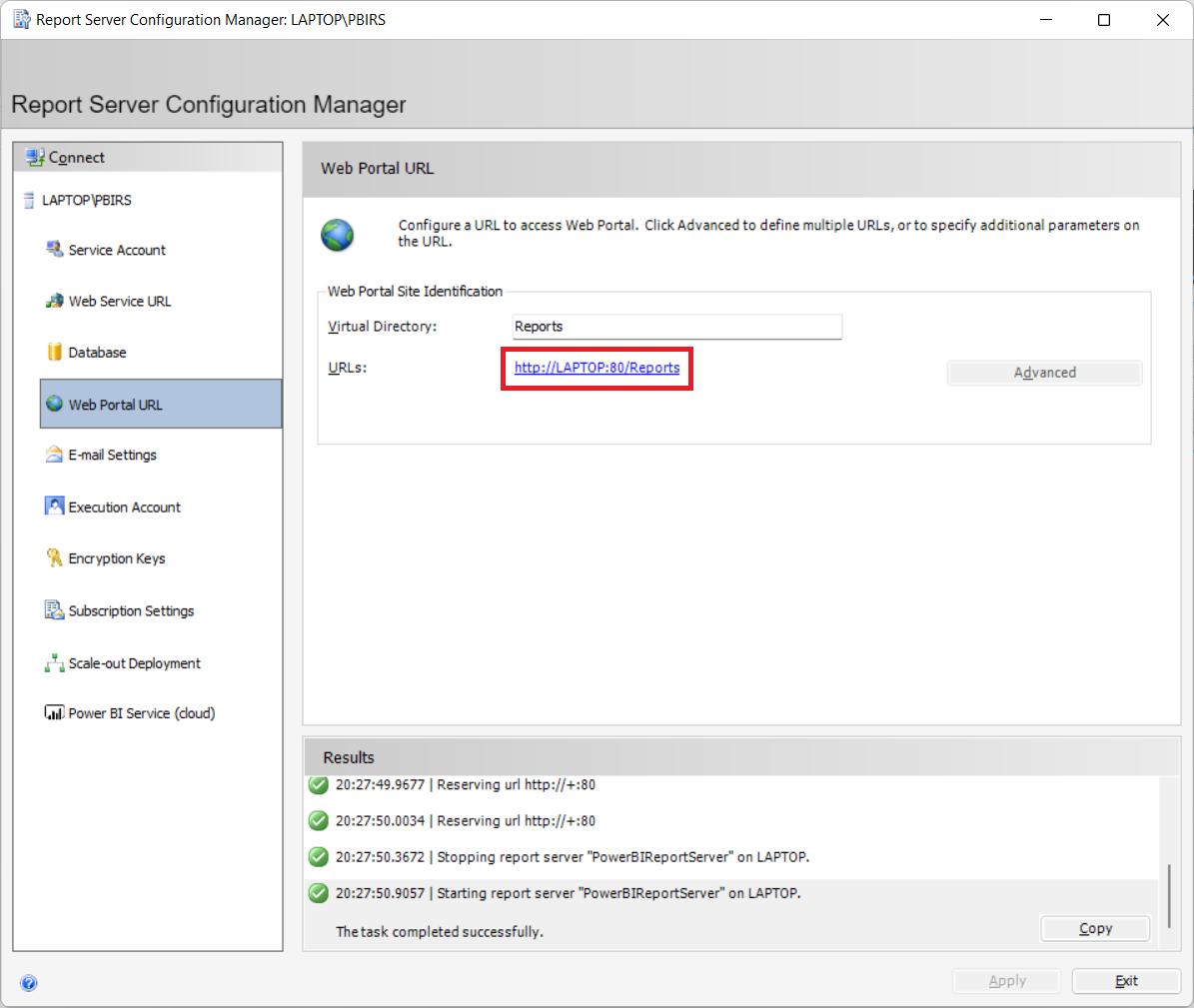 Hệ thống báo cáo trên Power BI Report Server (PBIRS)